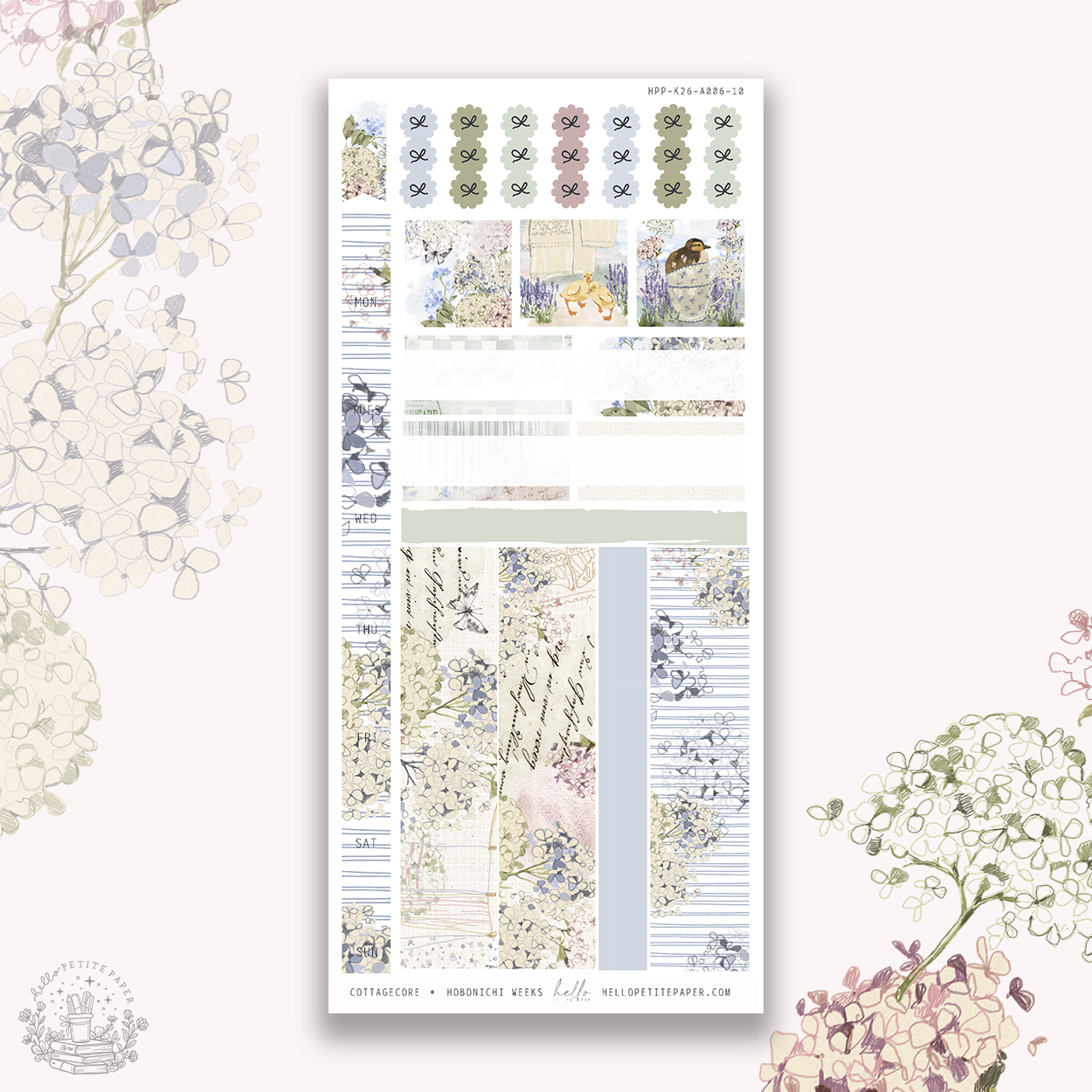 Cottagecore - Hobo weeks sticker kit – Hello Petite Paper | Stickers ...
