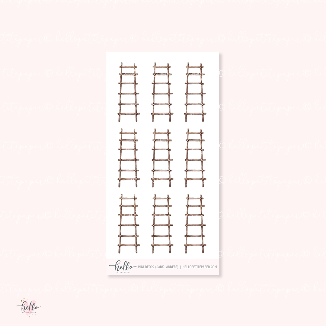 Mini decos | Dark ladders - planner stickers – Hello Petite Paper ...